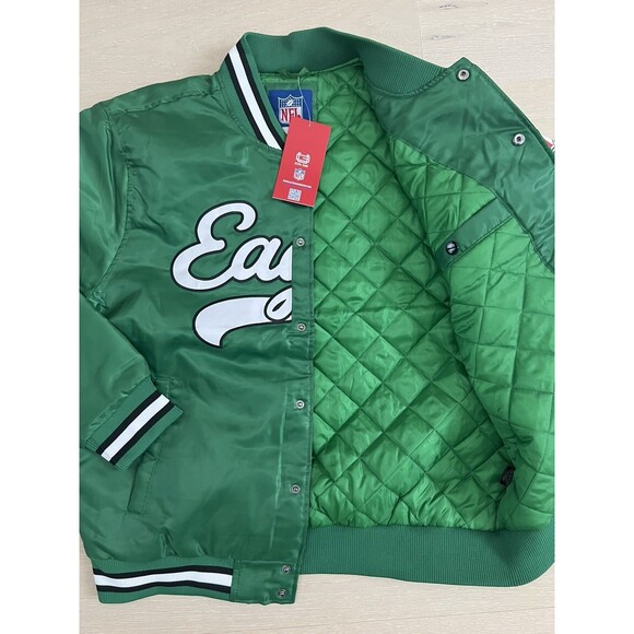NFL | Jackets & Coats | Nfl Philadelphia Eagles Kelly Green Fly Satin ...